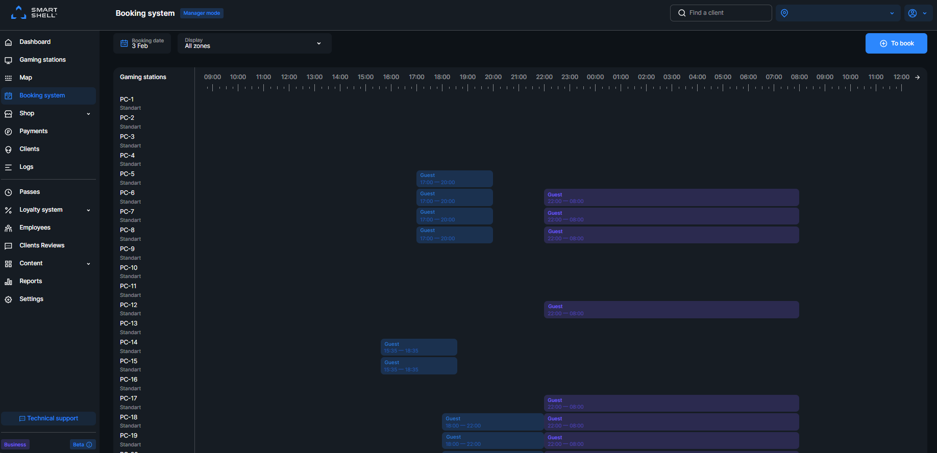 Main menu – SmartShell_ENG