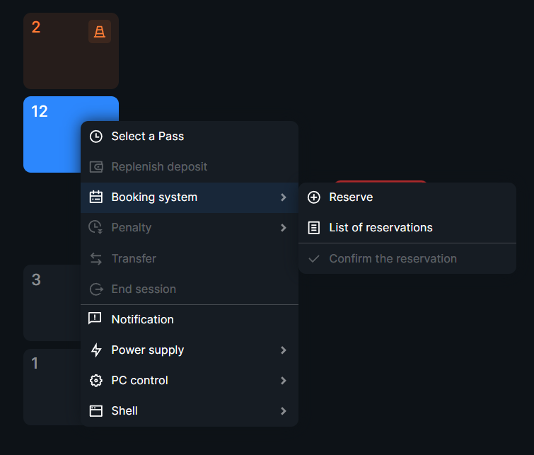 Gaming stations: table and map – SmartShell_ENG
