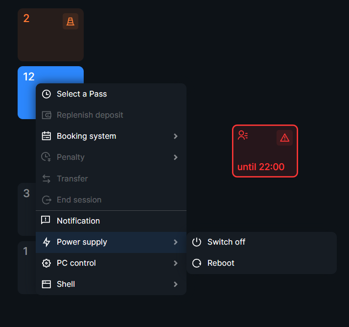 Gaming stations: table and map – SmartShell_ENG