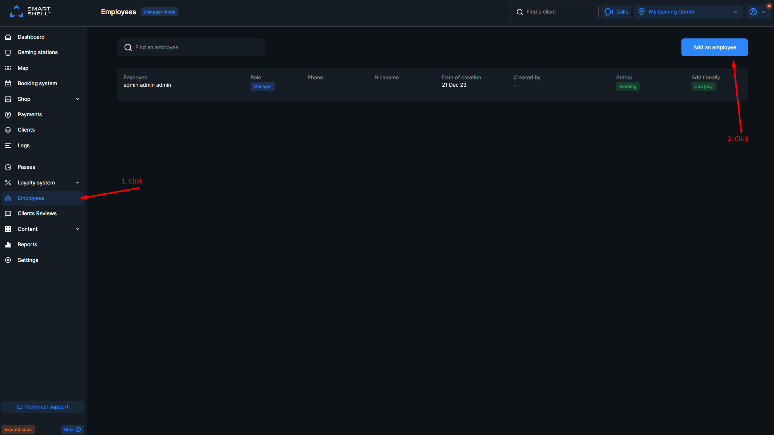 Step 3. Installing the Shell, registering a client, and creating ...
