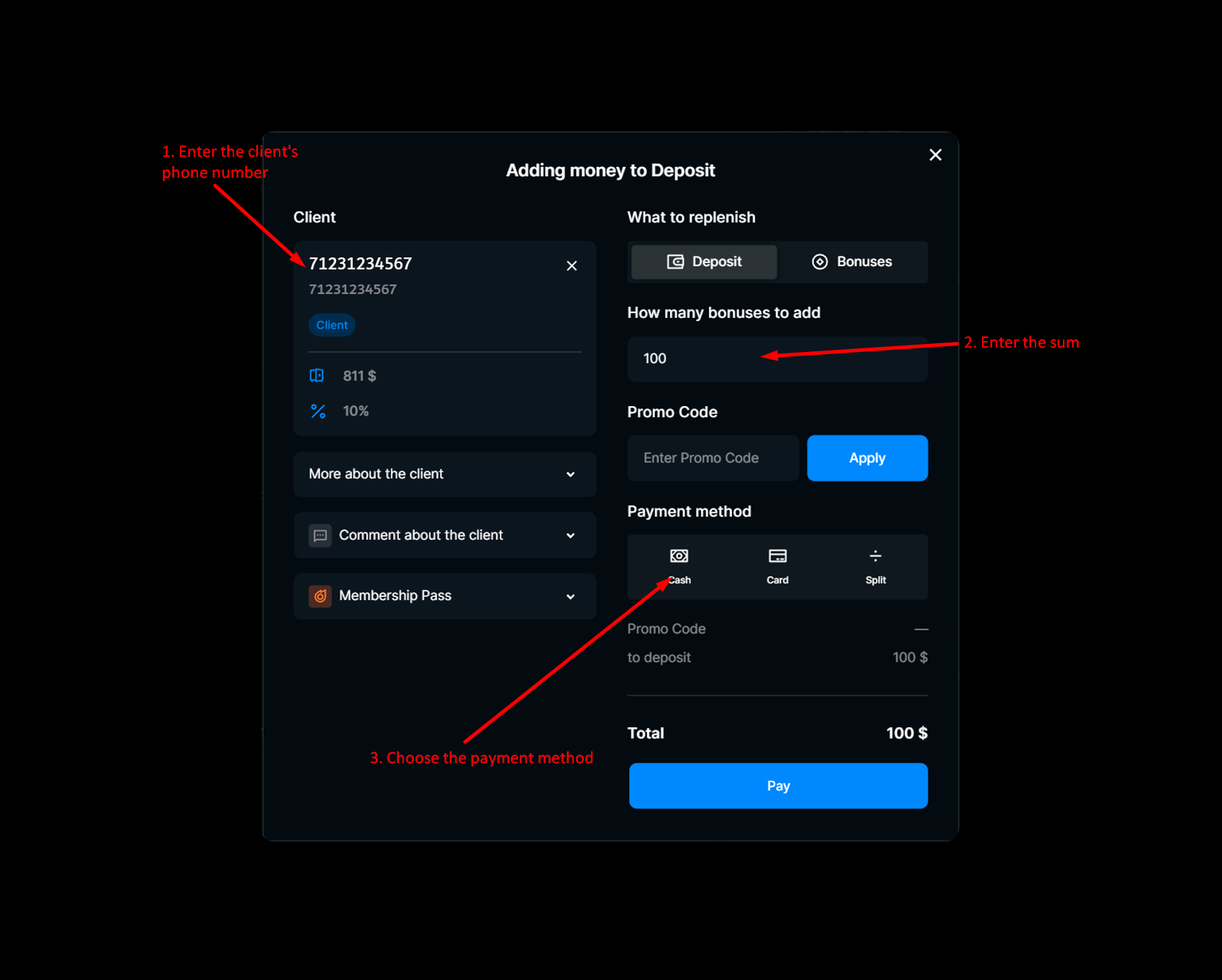 Step 9: Operator Shift, Payments, and Sessions – SmartShell_ENG