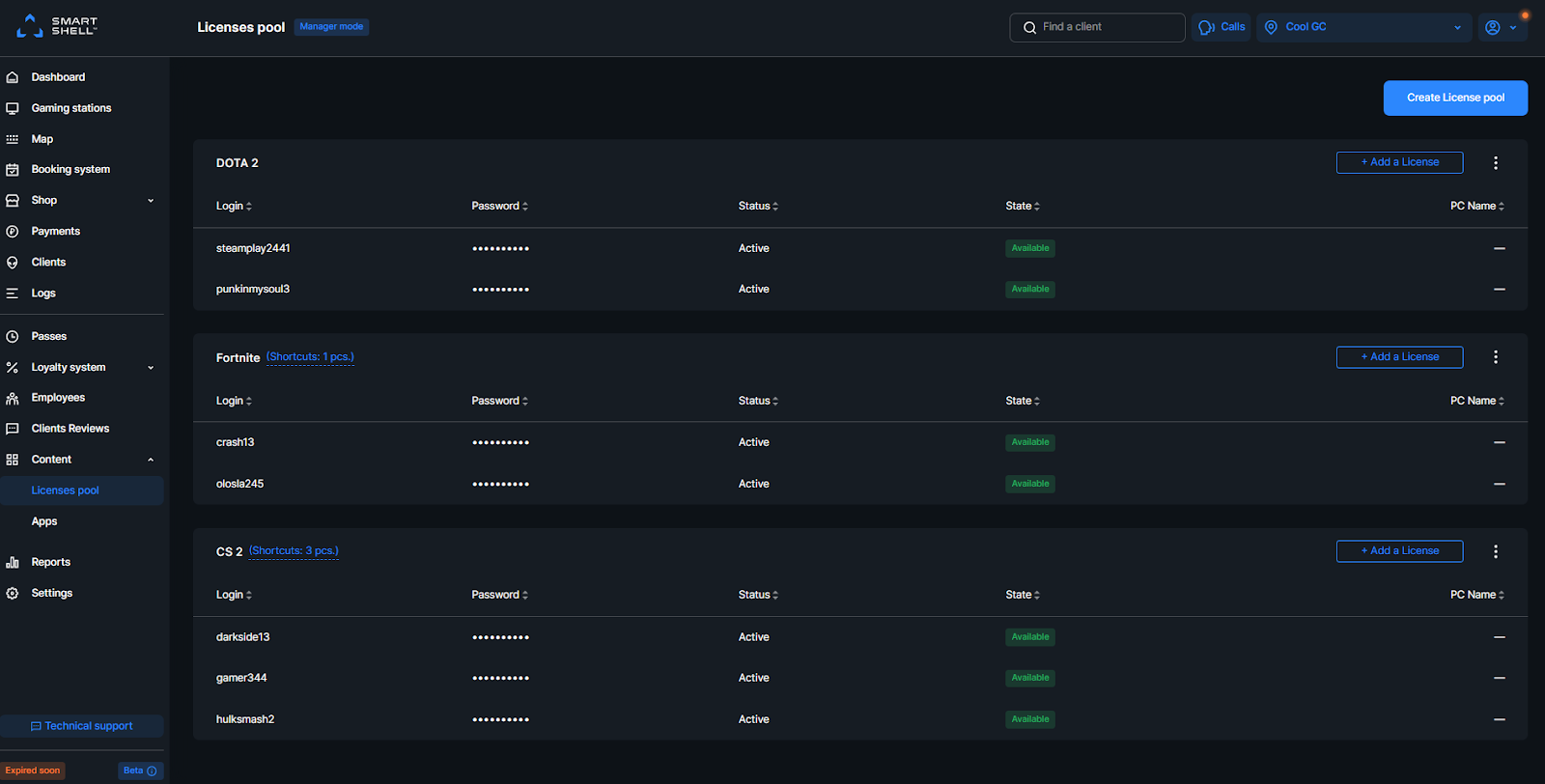 Additional Menu – SmartShell_ENG