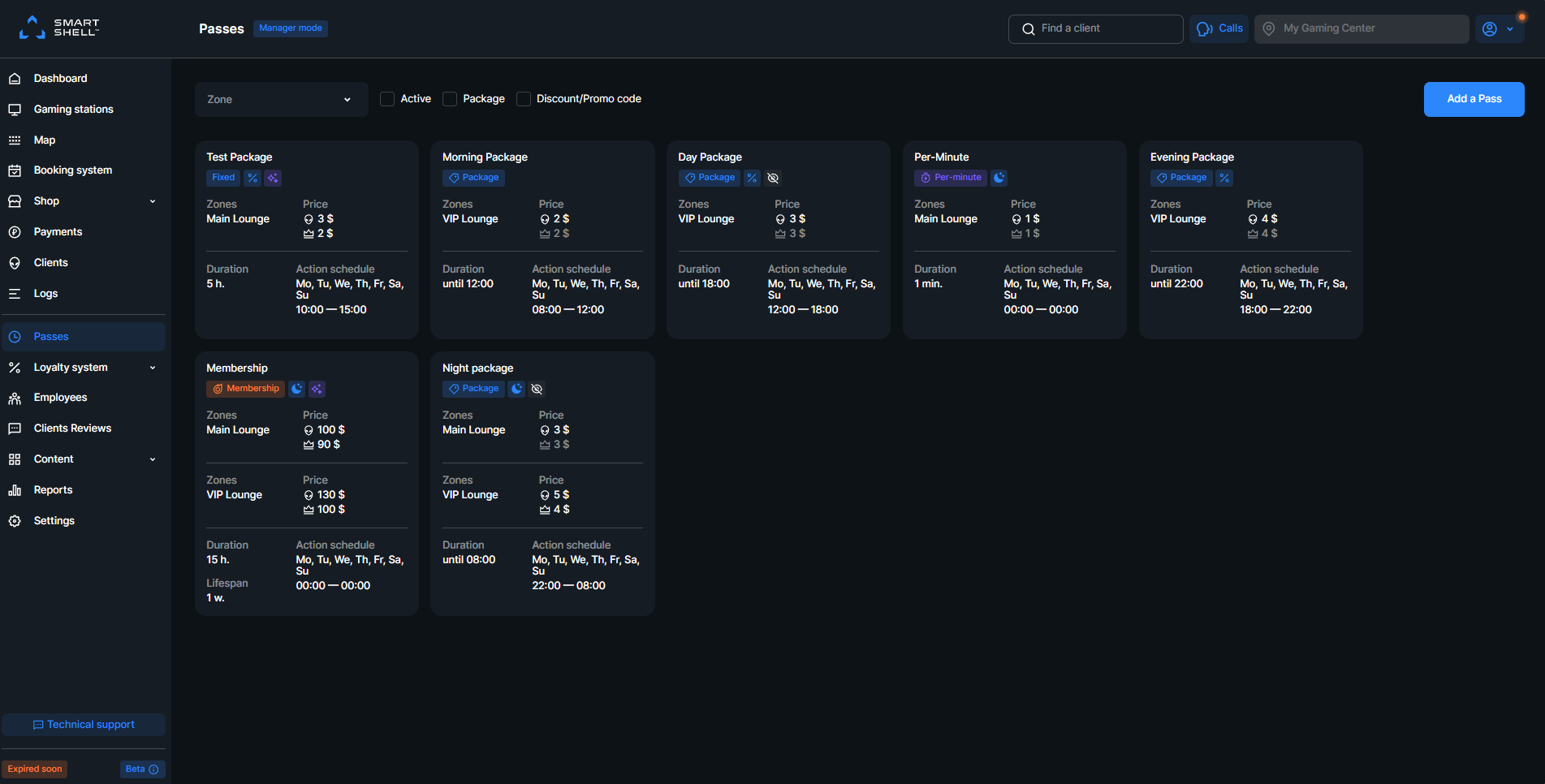 Additional Menu – SmartShell_ENG