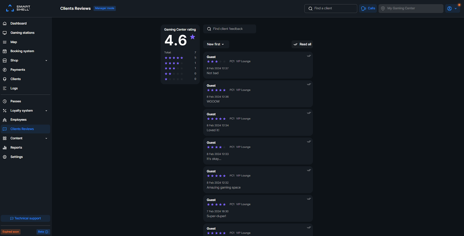 Additional Menu – SmartShell_ENG