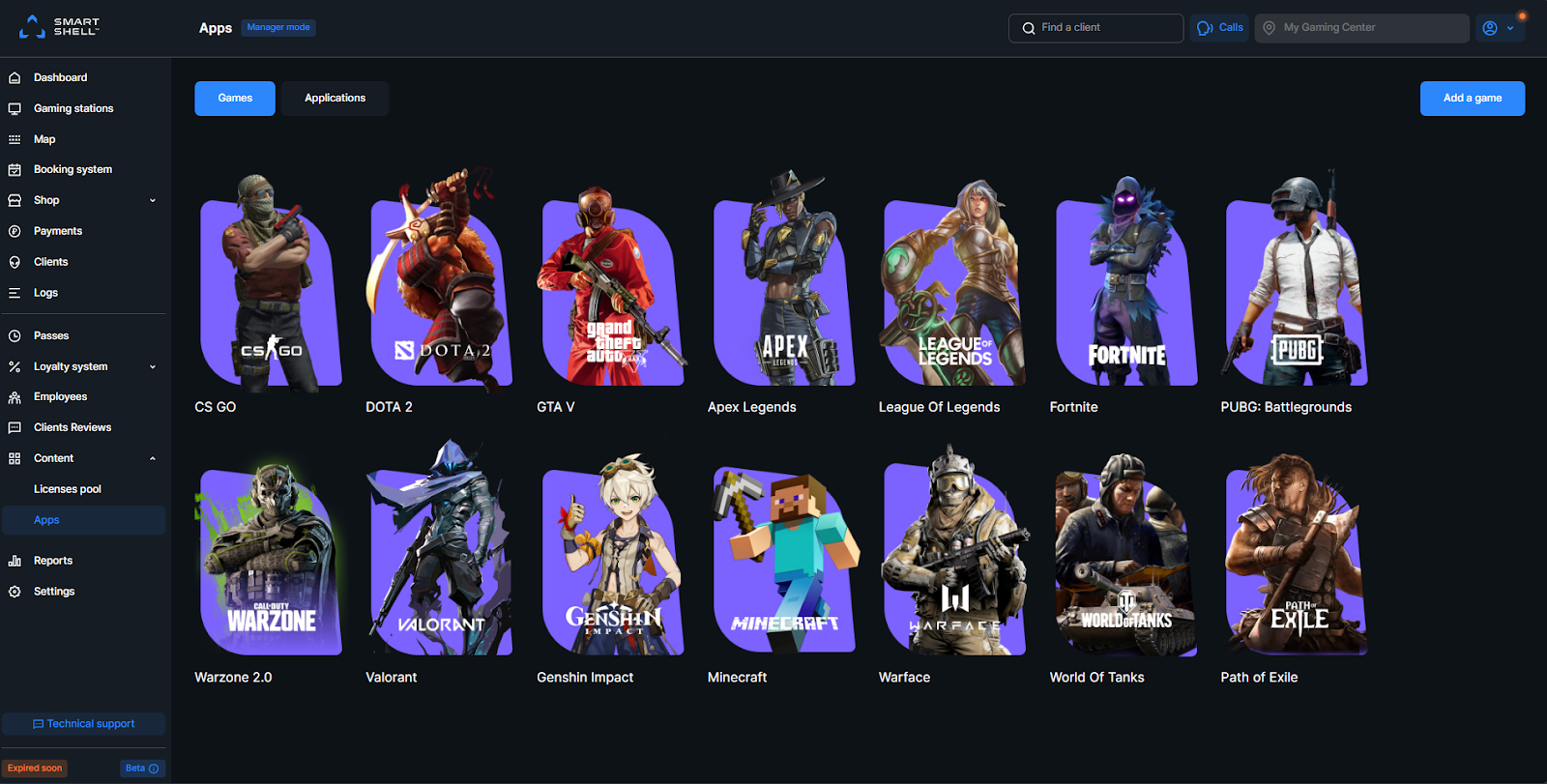 Additional Menu – SmartShell_ENG