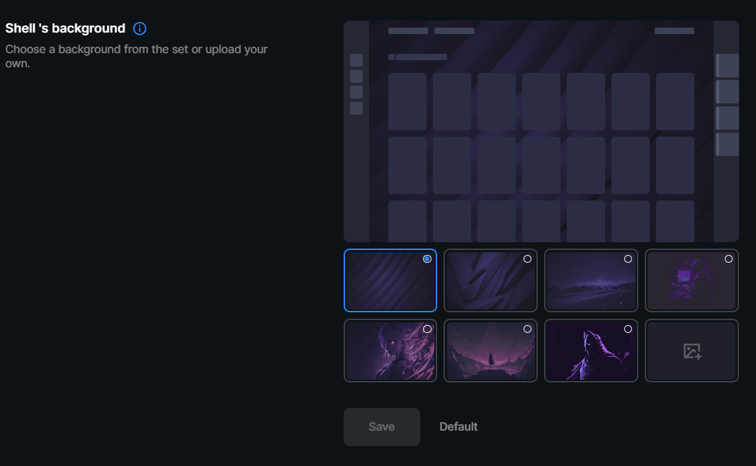 Settings. Shell – SmartShell_ENG