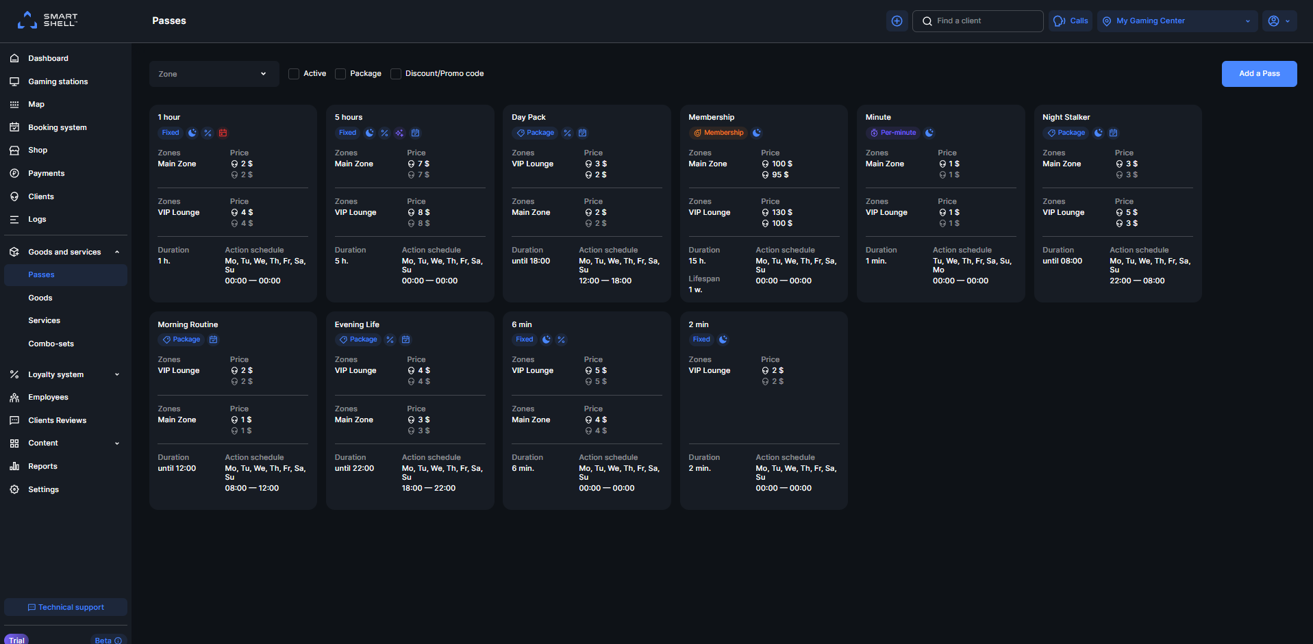 Additional Menu – SmartShell_ENG
