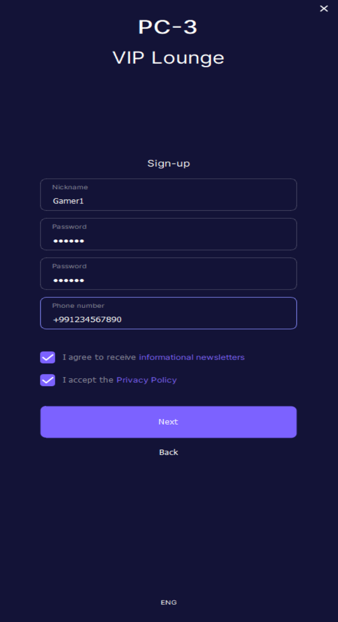 Client registration and password recovery – SmartShell_ENG